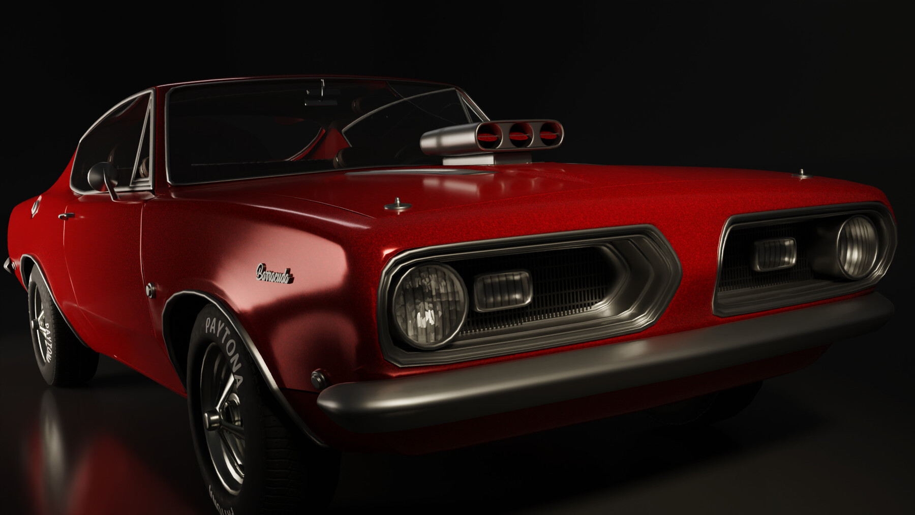 ArtStation - muscle car 3d model | Game Assets