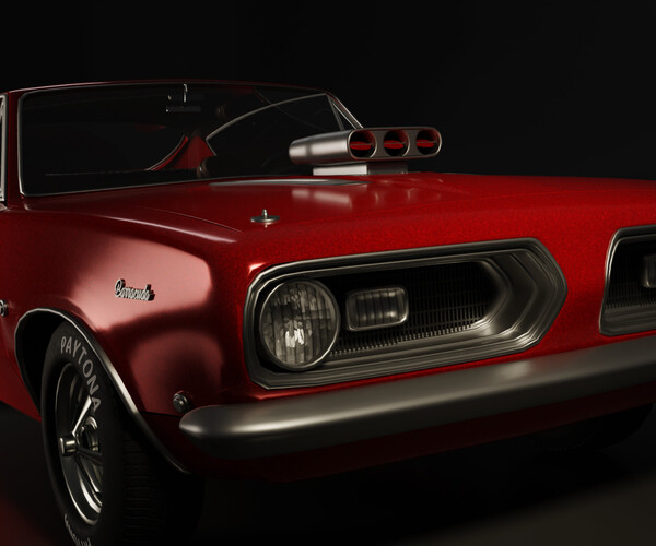 ArtStation - muscle car 3d model | Game Assets