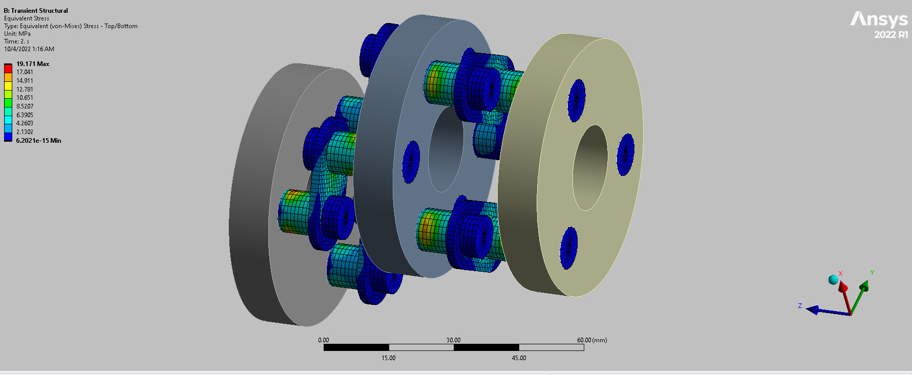 ArtStation - Schmidt Coupling Ansys Mechanical Transient Analysis with ...