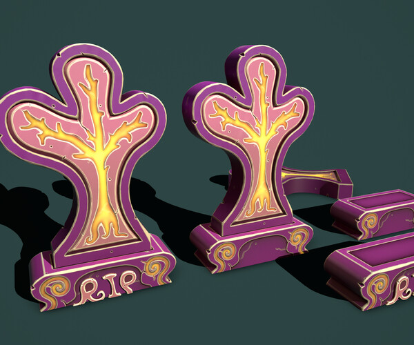 ArtStation - Gravestone tree | Game Assets