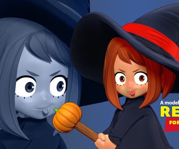 ArtStation - Witch chibi | Resources