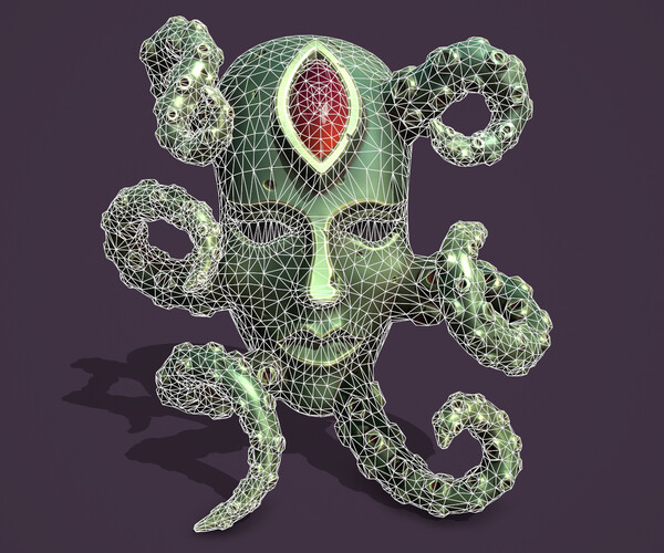 ArtStation - Octopus mask | Game Assets