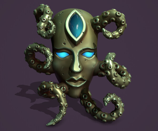 ArtStation - Octopus mask | Game Assets