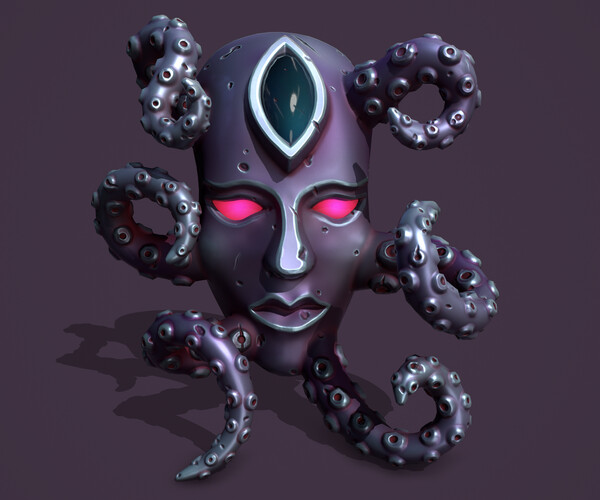ArtStation - Octopus mask | Game Assets