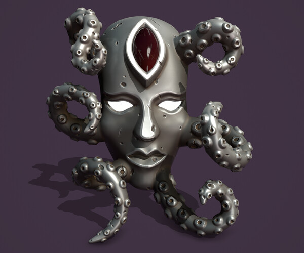 ArtStation - Octopus mask | Game Assets