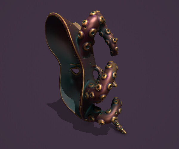 ArtStation - Octopus mask | Game Assets