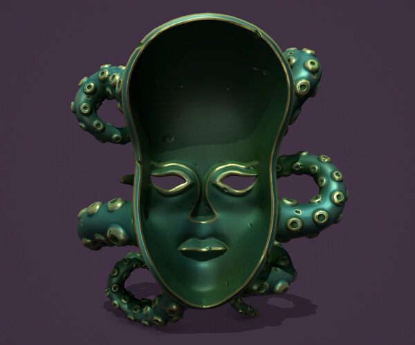 ArtStation - Octopus mask | Game Assets
