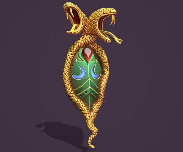 ArtStation - Snake mask | Game Assets