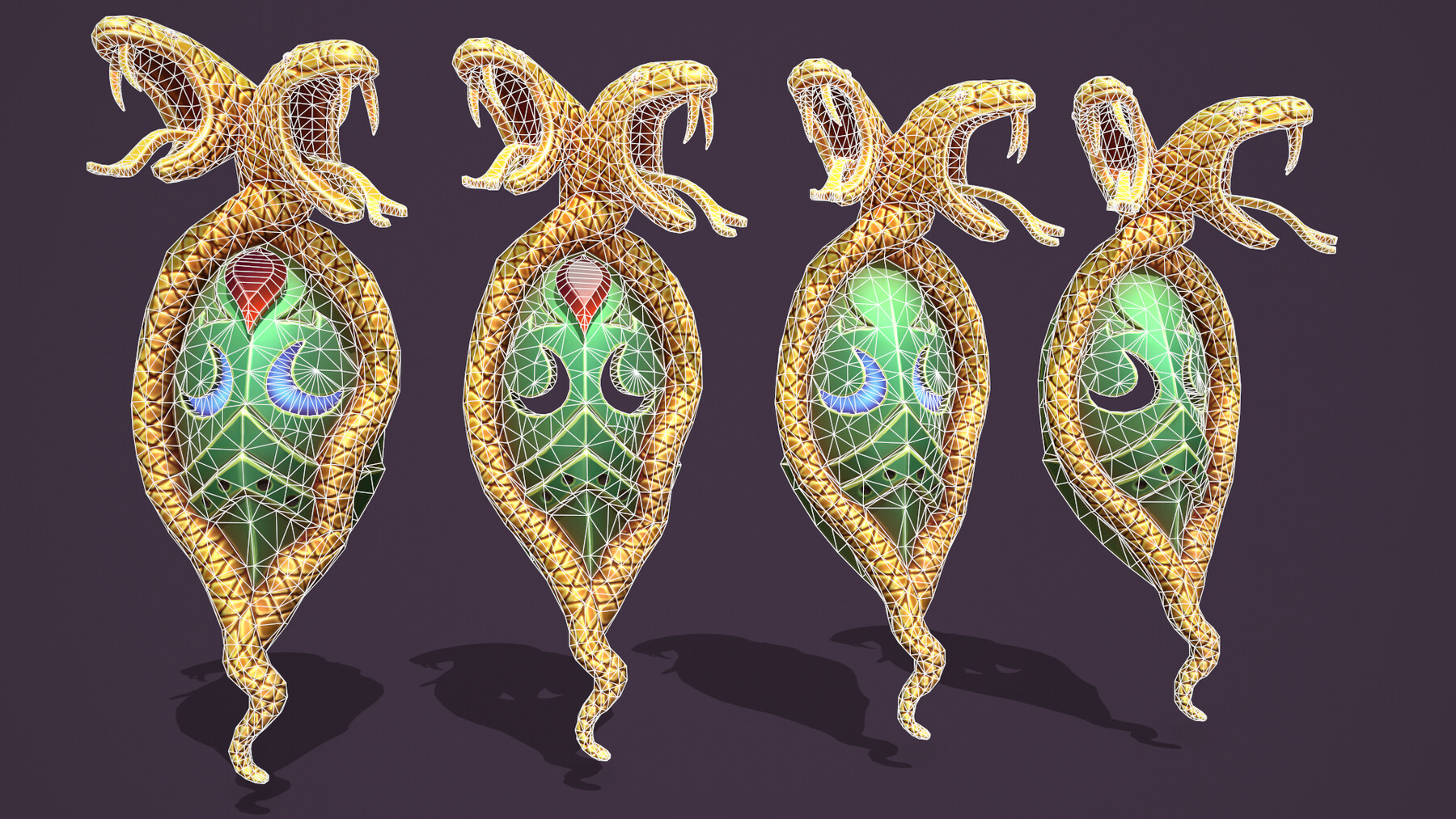 ArtStation - Snake mask | Game Assets