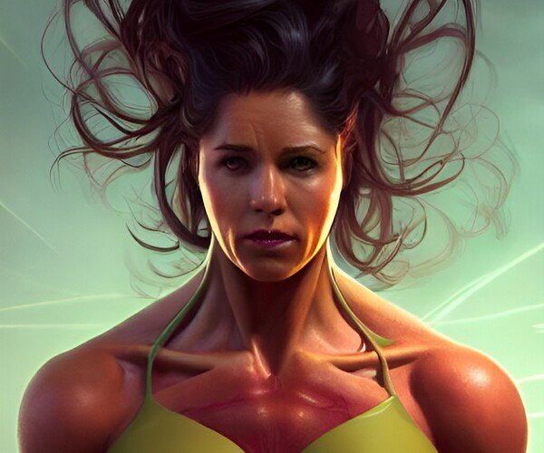 ArtStation - 0002 Hulk Woman 450 jpg wonder pack | Artworks