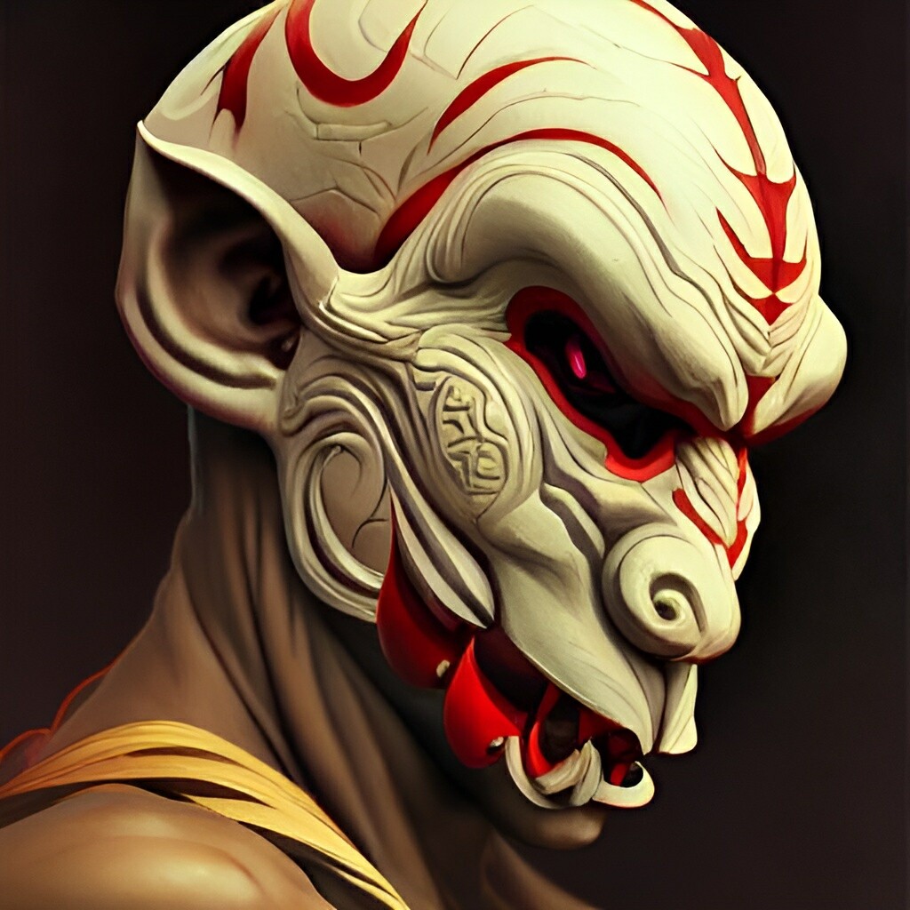 ArtStation - 0020 Oni Mask 158jpg wonder pack | Game Assets
