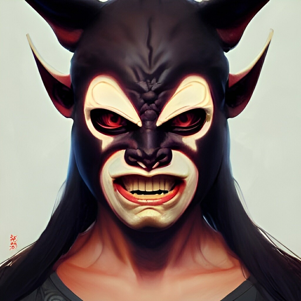 ArtStation - 0020 Oni Mask 158jpg wonder pack | Game Assets