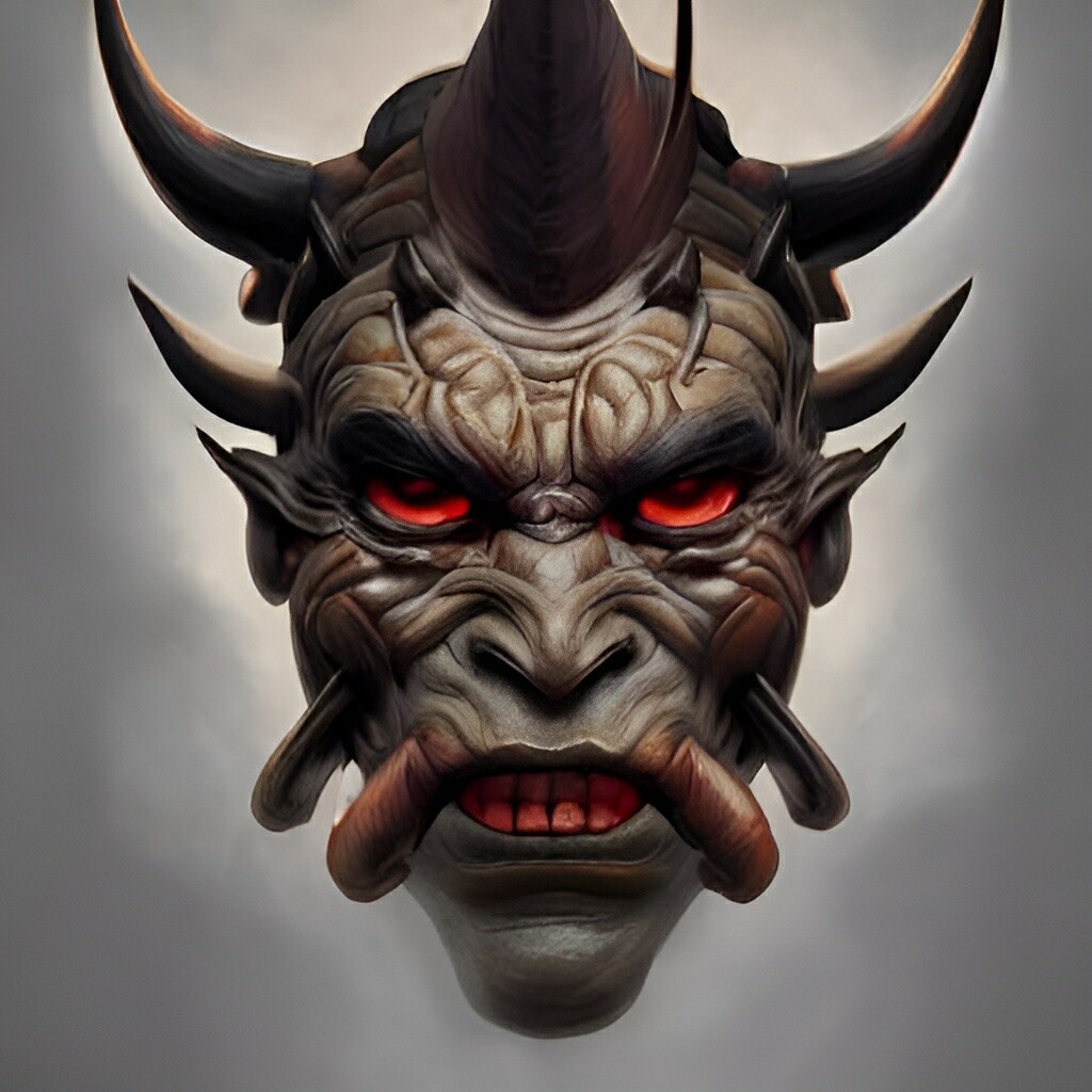 ArtStation - 0020 Oni Mask 158jpg wonder pack | Game Assets
