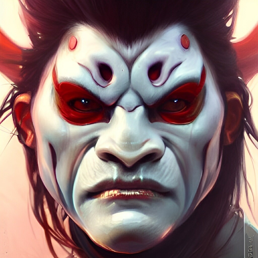 ArtStation - 0020 Oni Mask 158jpg wonder pack | Game Assets