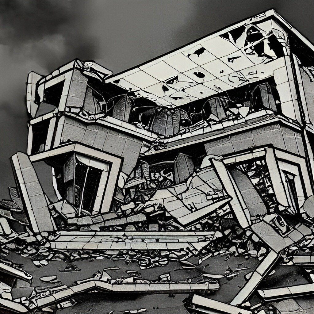 ArtStation - Destroyed facade building texture 291jpg wonder pack ...