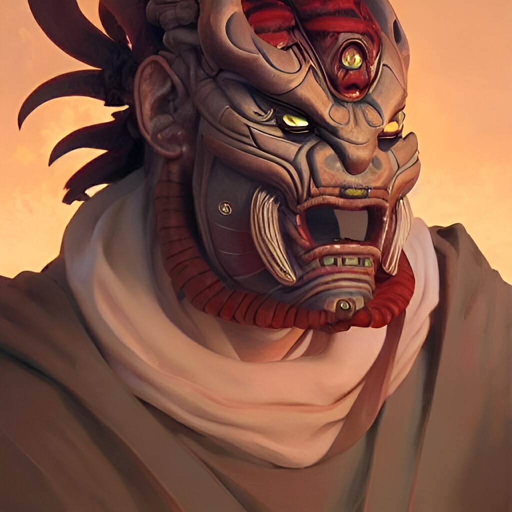 ArtStation - 0020 Oni Mask 158jpg wonder pack | Game Assets
