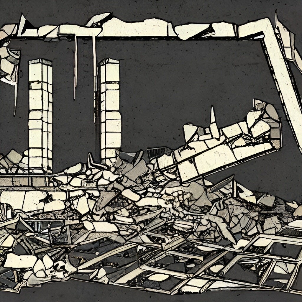 ArtStation - Destroyed facade building texture 291jpg wonder pack ...