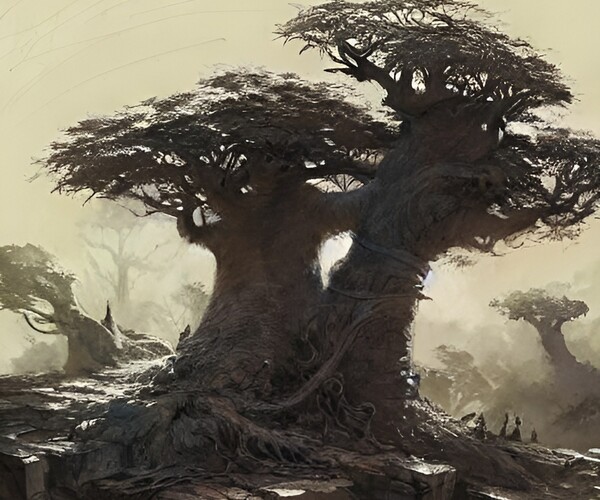 ArtStation - 0013 Baobab Tree 206jpg wonder pack | Artworks