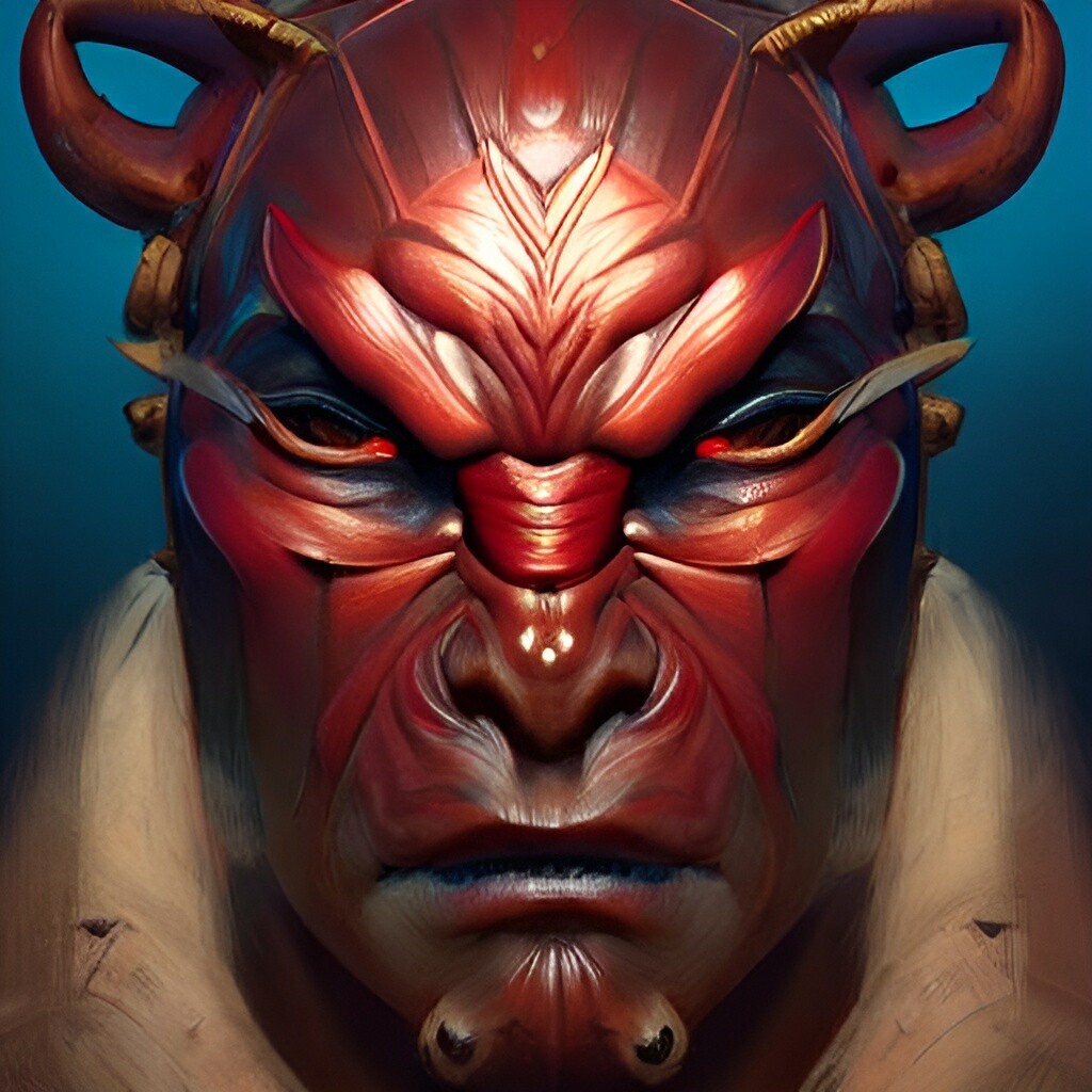 ArtStation - 0020 Oni Mask 158jpg wonder pack | Game Assets
