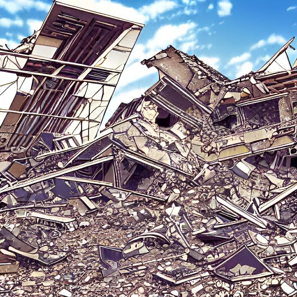 ArtStation - Destroyed facade building texture 291jpg wonder pack ...