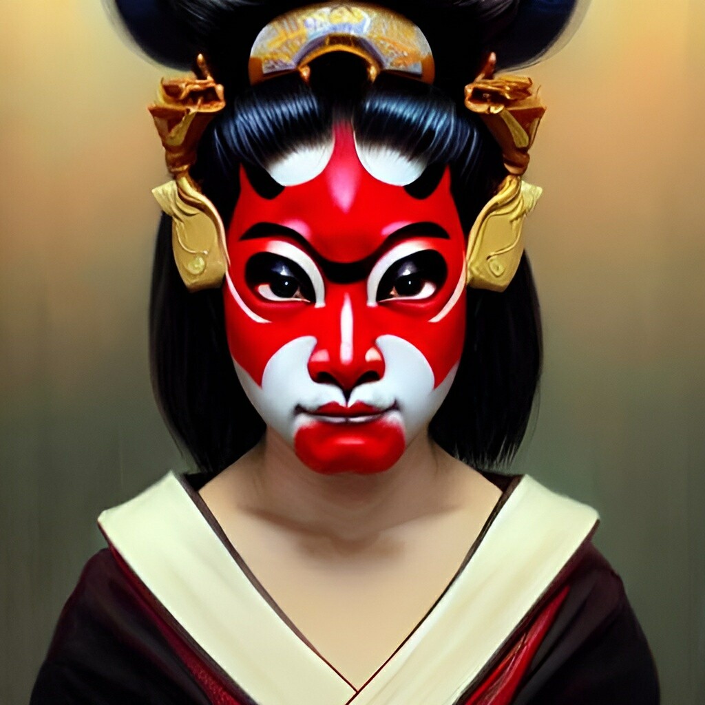 ArtStation - 00032 Mask Geisha 92jpg wonder pack | Artworks