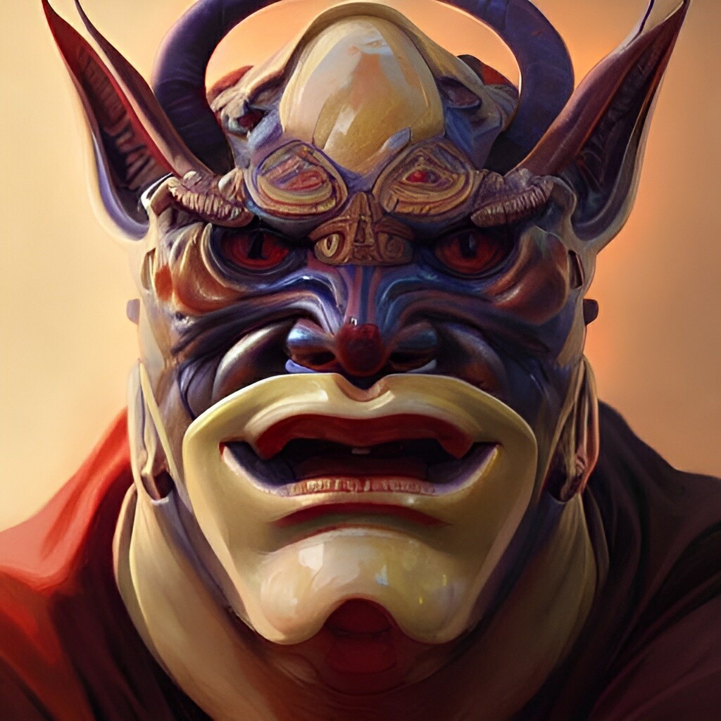 ArtStation - 0020 Oni Mask 158jpg wonder pack | Game Assets