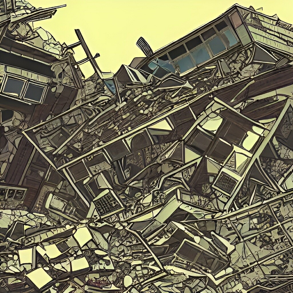 ArtStation - Destroyed facade building texture 291jpg wonder pack ...