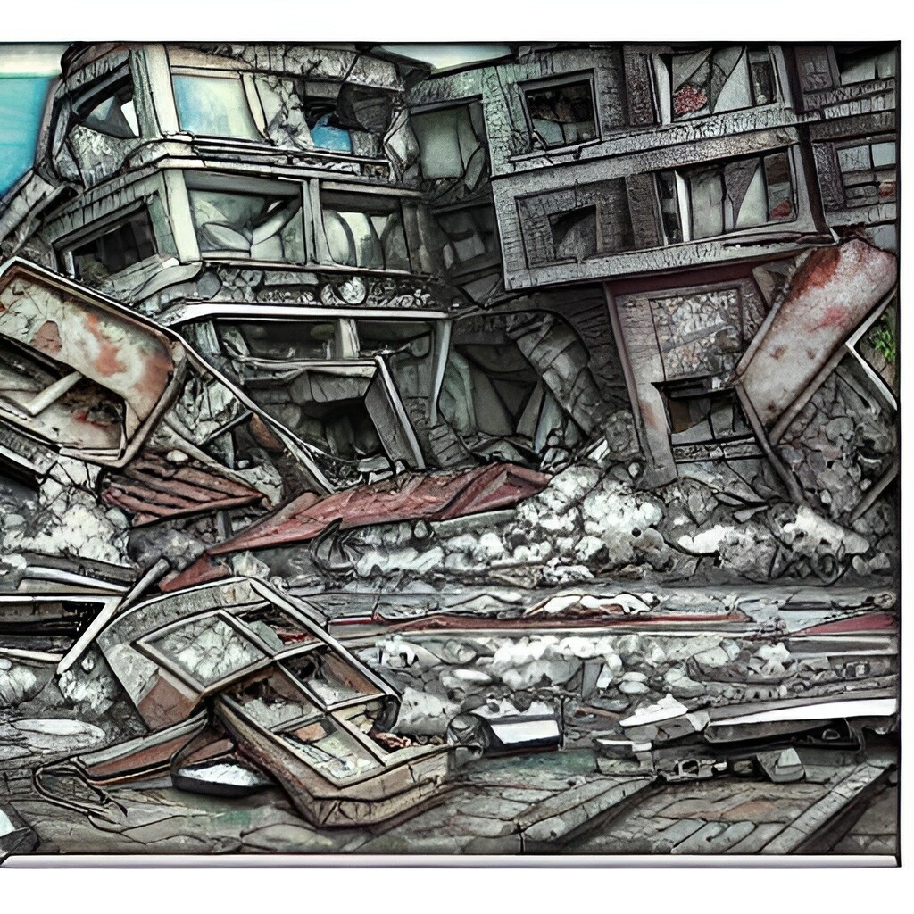 ArtStation - Destroyed facade building texture 291jpg wonder pack ...