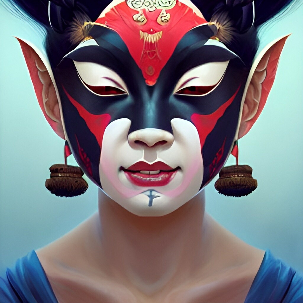 ArtStation - 00032 Mask Geisha 92jpg wonder pack | Artworks