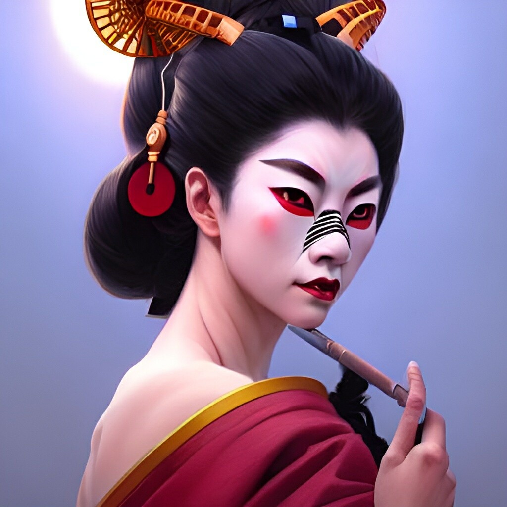 ArtStation - 00032 Mask Geisha 92jpg wonder pack | Artworks