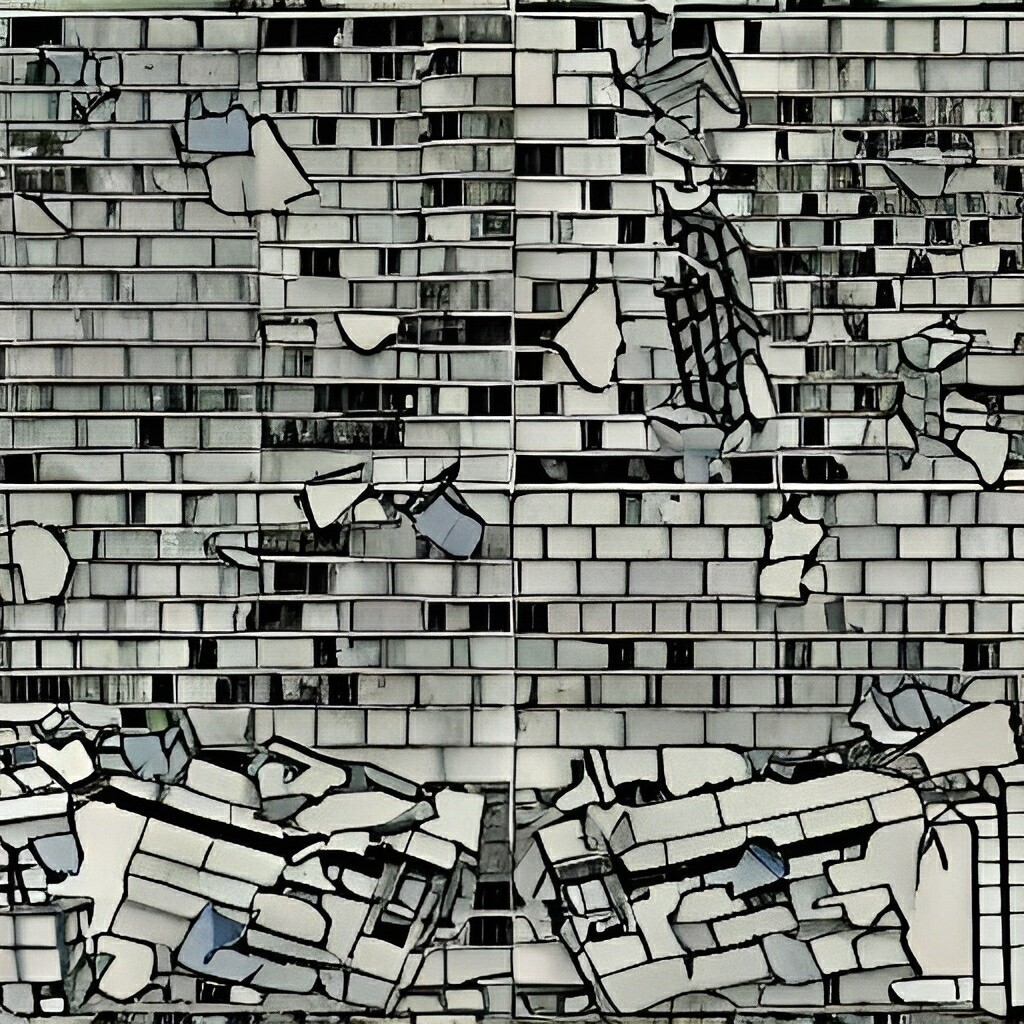 ArtStation - Destroyed facade building texture 291jpg wonder pack ...