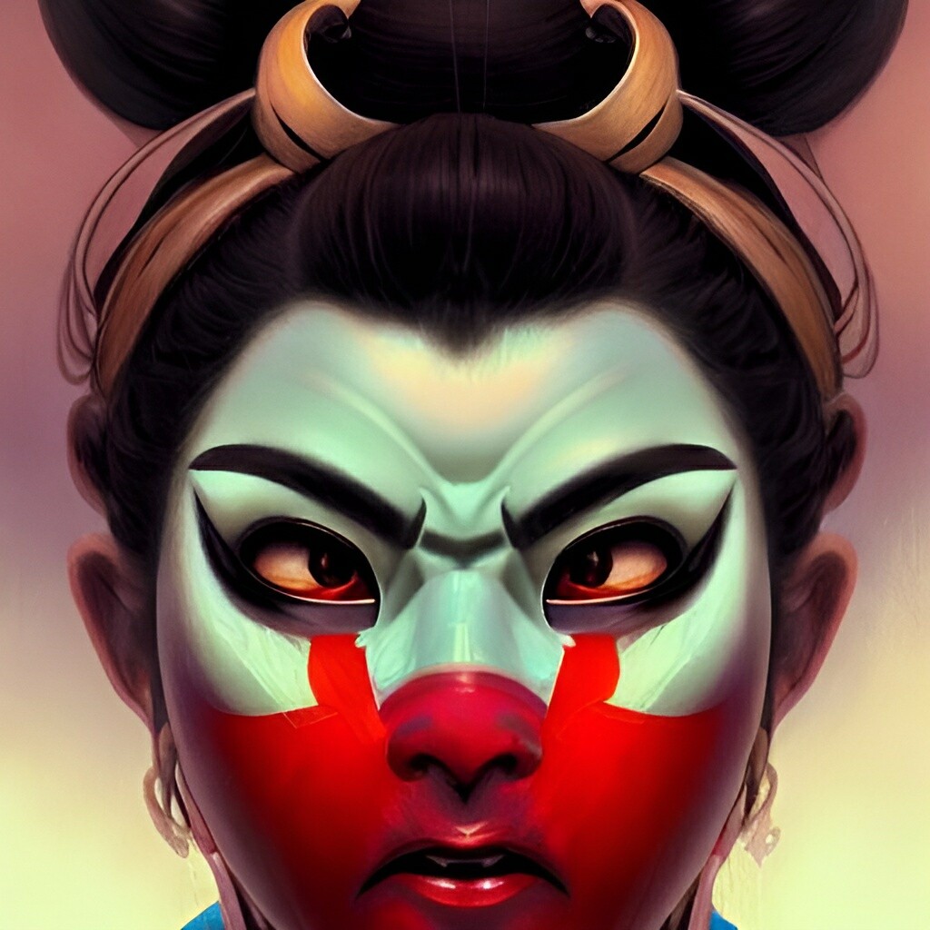 ArtStation - 00032 Mask Geisha 92jpg wonder pack | Artworks