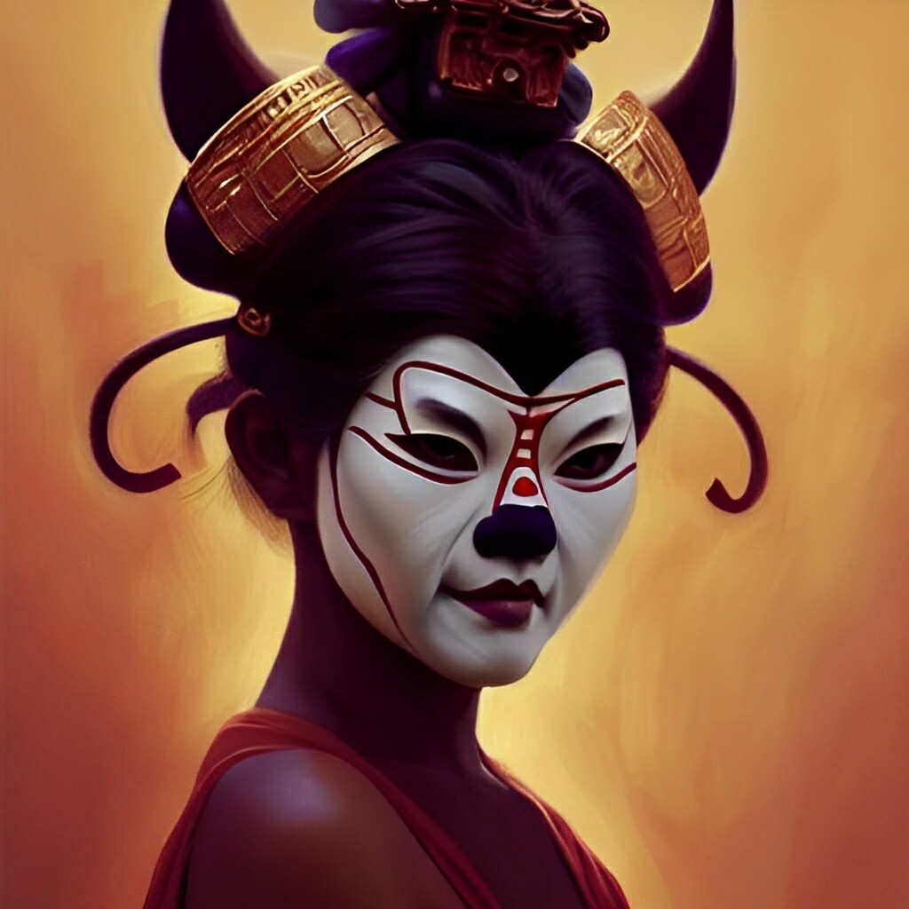 ArtStation - 00032 Mask Geisha 92jpg wonder pack | Artworks