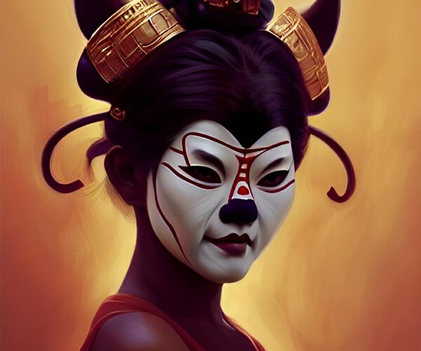 ArtStation - 00032 Mask Geisha 92jpg wonder pack | Artworks