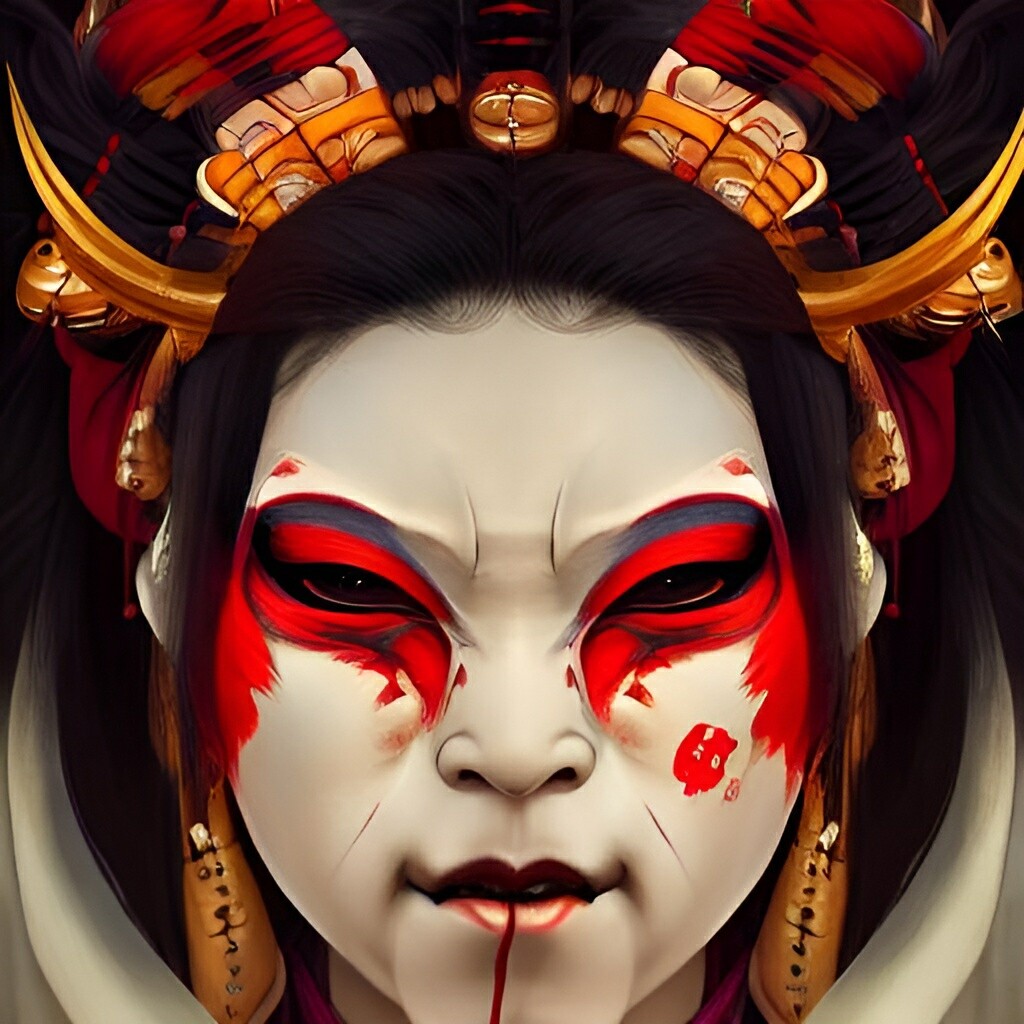 ArtStation - 00032 Mask Geisha 92jpg wonder pack | Artworks