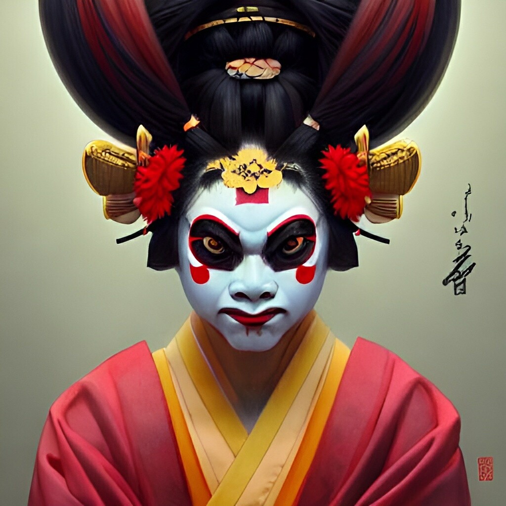 ArtStation - 00032 Mask Geisha 92jpg wonder pack | Artworks