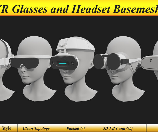 ArtStation - VR Glasses and Headset Basemesh (Vol_02) | Game Assets