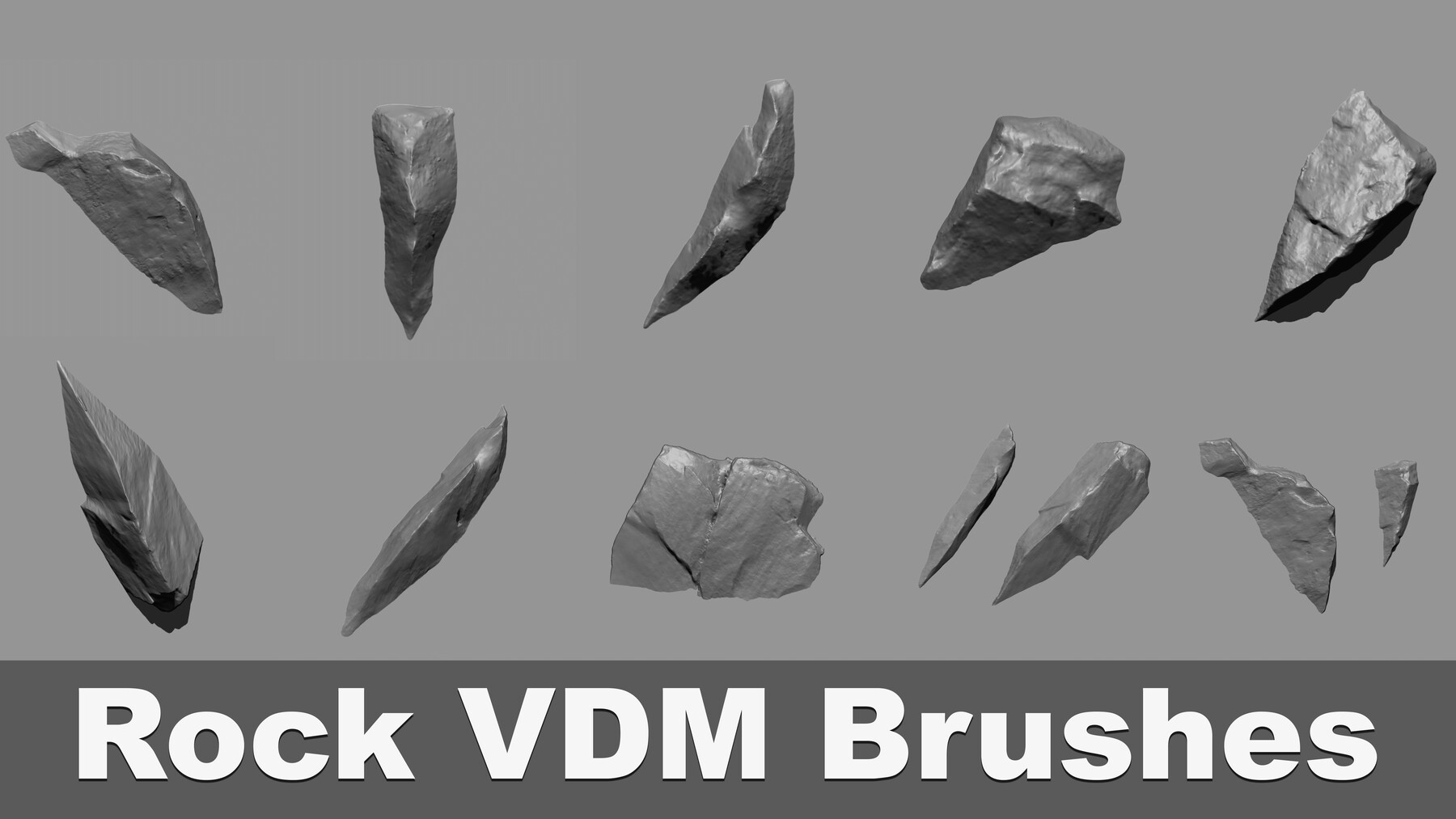 ArtStation - Rock VDM Brushes Vol. 1 | Brushes
