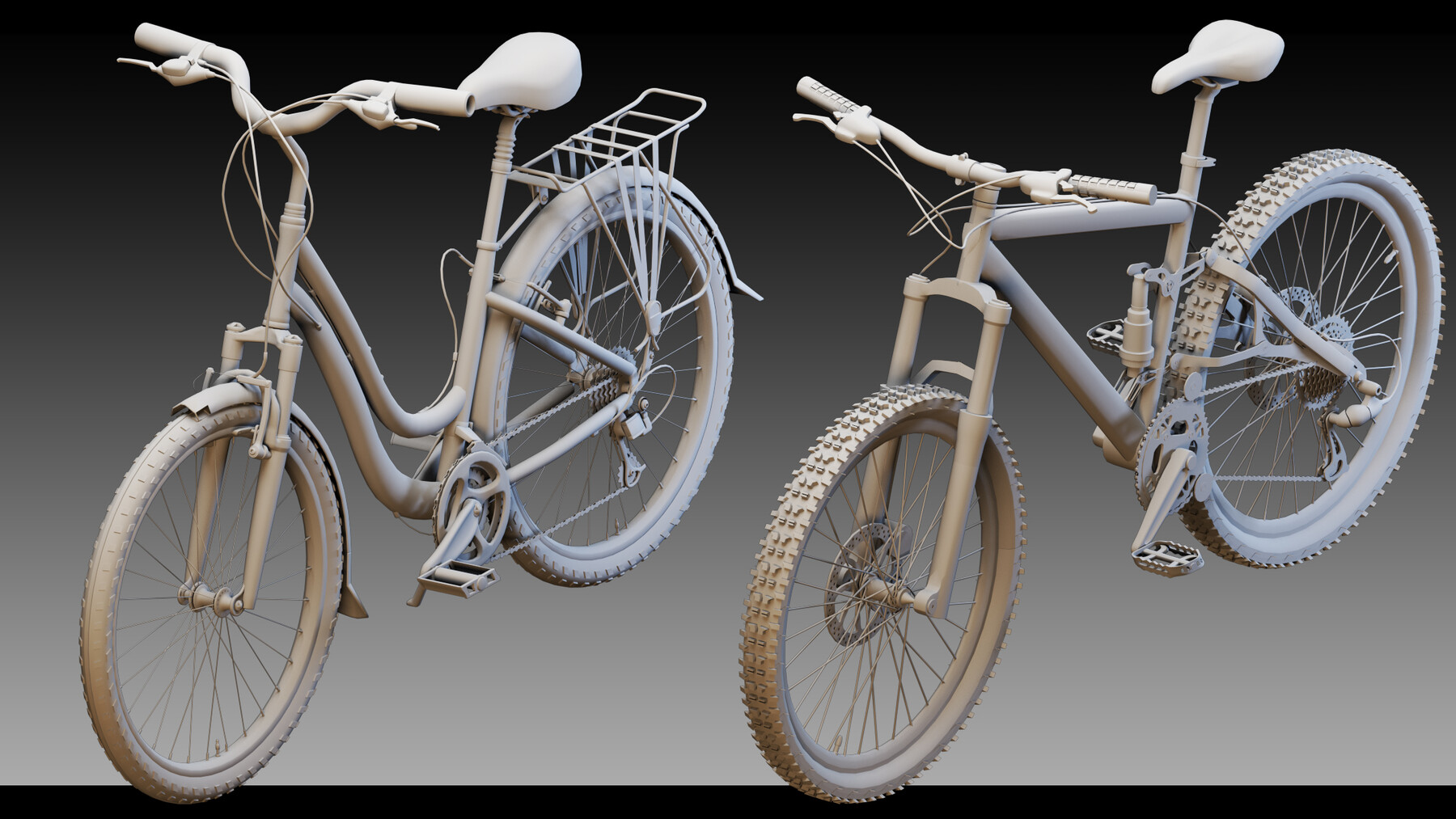 ArtStation - 40 Bicycles- Kitbash- High detail 3d models | Resources