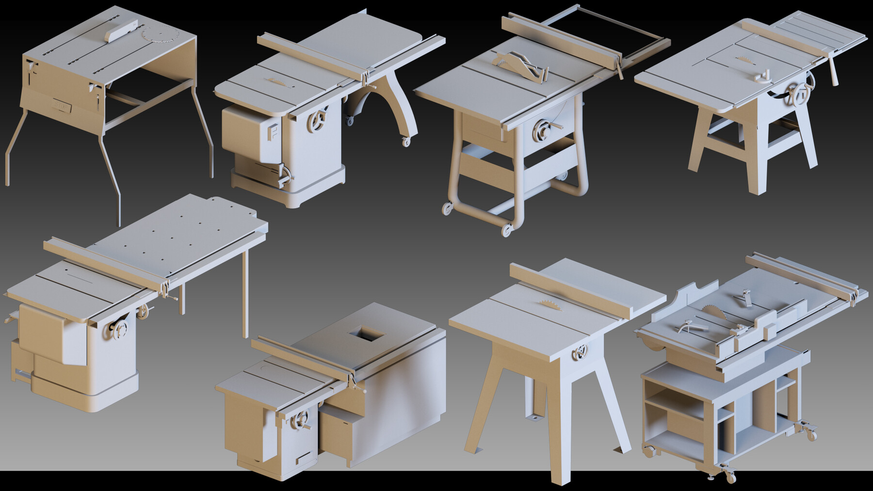 ArtStation - 41 Carpentry Equipments- Kitbash- High detail 3d models | Resources