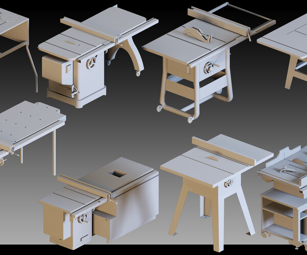 ArtStation - 41 Carpentry Equipments- Kitbash- High detail 3d models | Resources