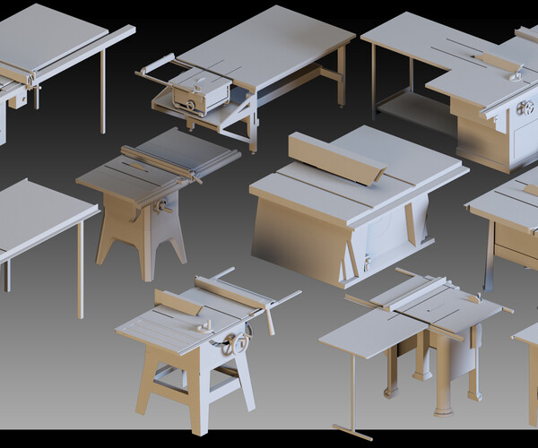 ArtStation - 41 Carpentry Equipments- Kitbash- High detail 3d models | Resources
