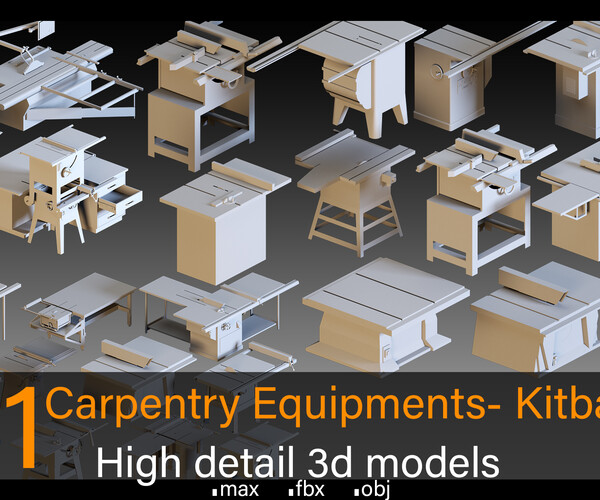 ArtStation - 41 Carpentry Equipments- Kitbash- High detail 3d models ...
