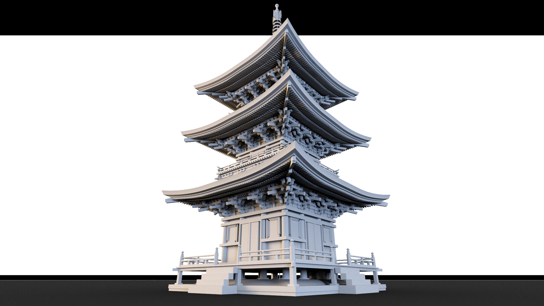 ArtStation - Pagoda- 3d Model | Resources