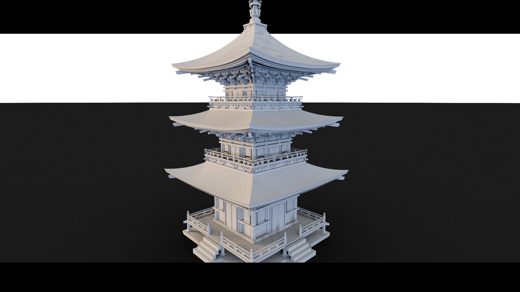 ArtStation - Pagoda- 3d Model | Resources