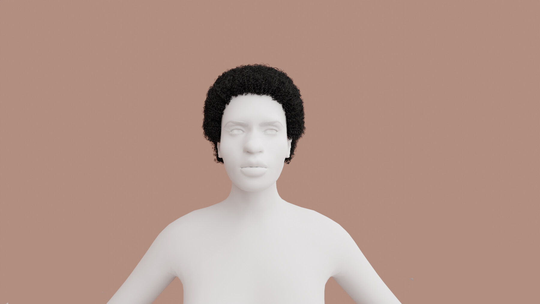 ArtStation - Small Black Afro .BLEND file | Game Assets
