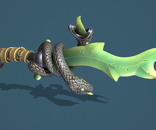 ArtStation - Snake Dagger | Game Assets