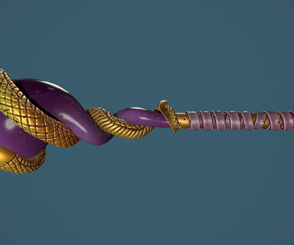ArtStation - Snake mace | Game Assets