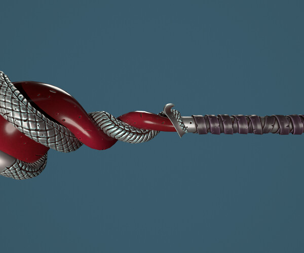 ArtStation - Snake mace | Game Assets