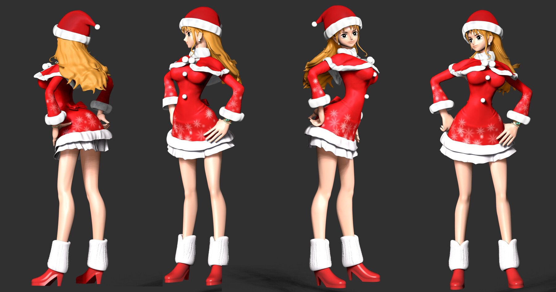 ArtStation - Nami Xmas - One Piece | Resources